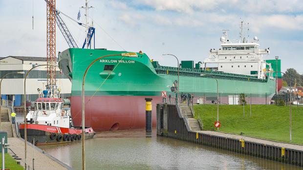 Stückgutfrachter Arklow Willow verließ Leer - Ostfriesen-Zeitung