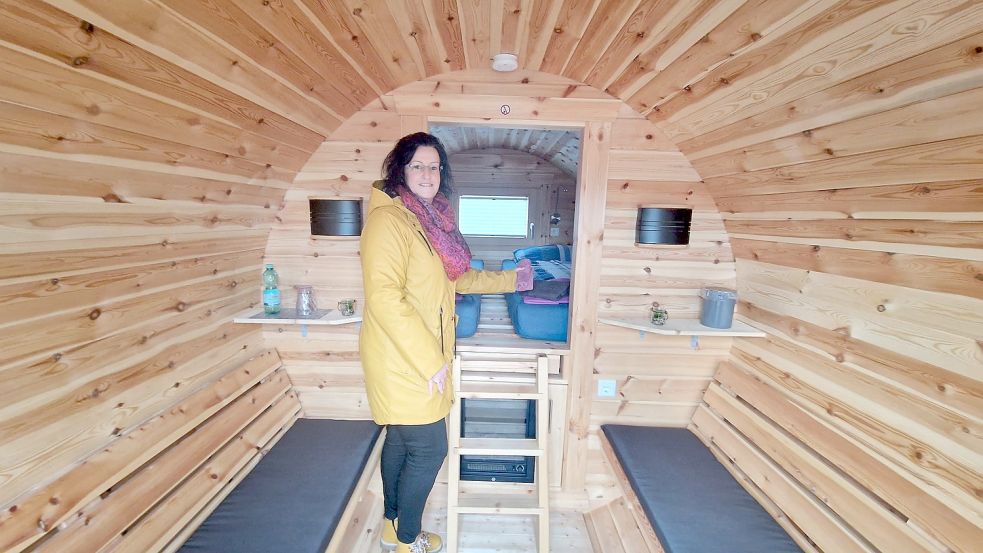 Neue Touristen-Attraktion: Urlauber können in Weener im Camping-Fass ...