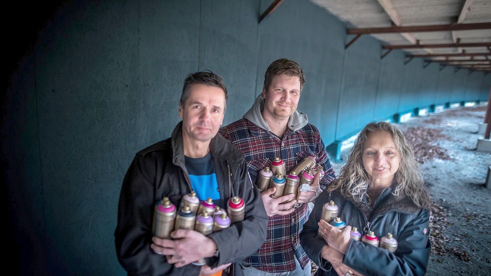 Graffiti-Aktion: An der Wiesmoorer Freilichtbühne entsteht ein großer ...