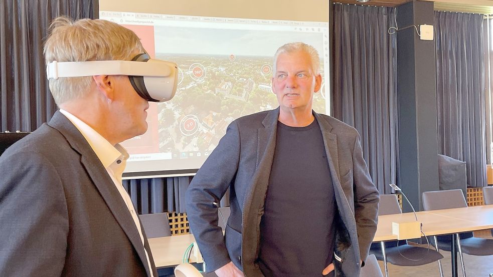 Marketing für Aurich: Virtuell kann man jetzt jeden Winkel im Rathaus ...