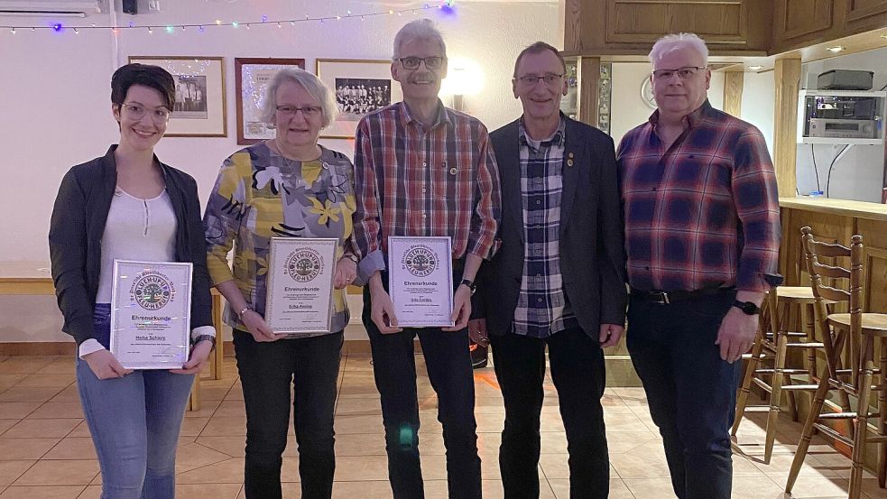 Plaggenburg: Langjährige Mitglieder geehrt - Ostfriesen-Zeitung