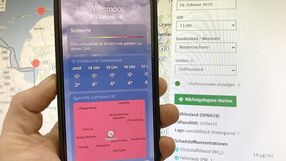 Luftqualität schlecht: Woher kommt der viele Feinstaub in Ostfrieslands ...